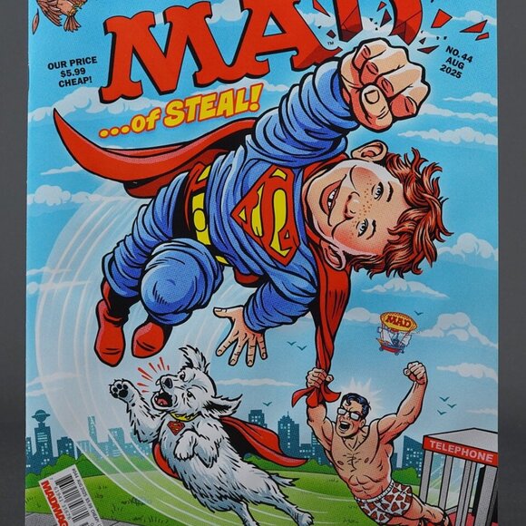 DC Comics | Other | Mad Magazine Aug 225 44 Rare Superman On Cover And ...